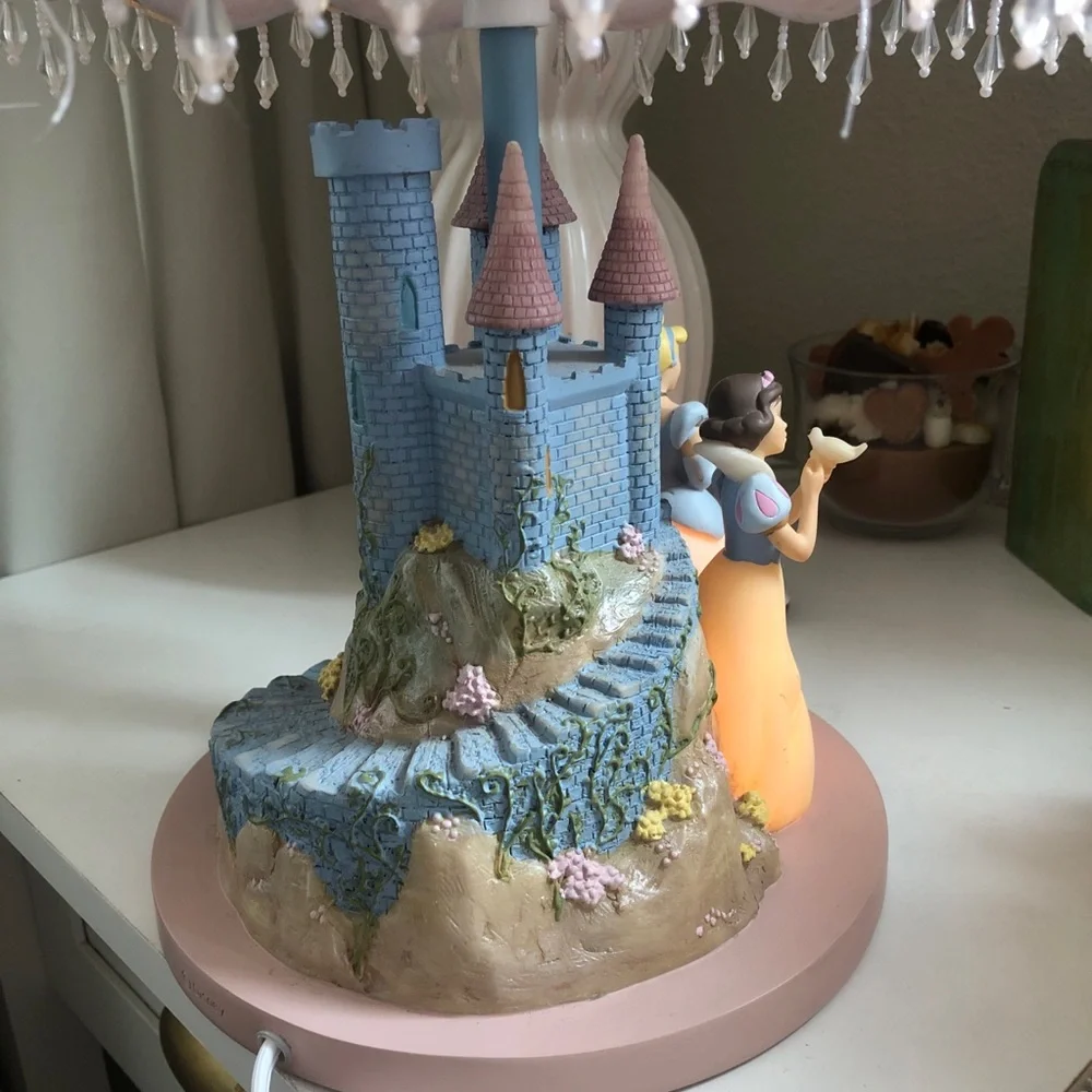 Disney | Other | Vintage Disney Princess Nursery Table Lamp Cinderella ...